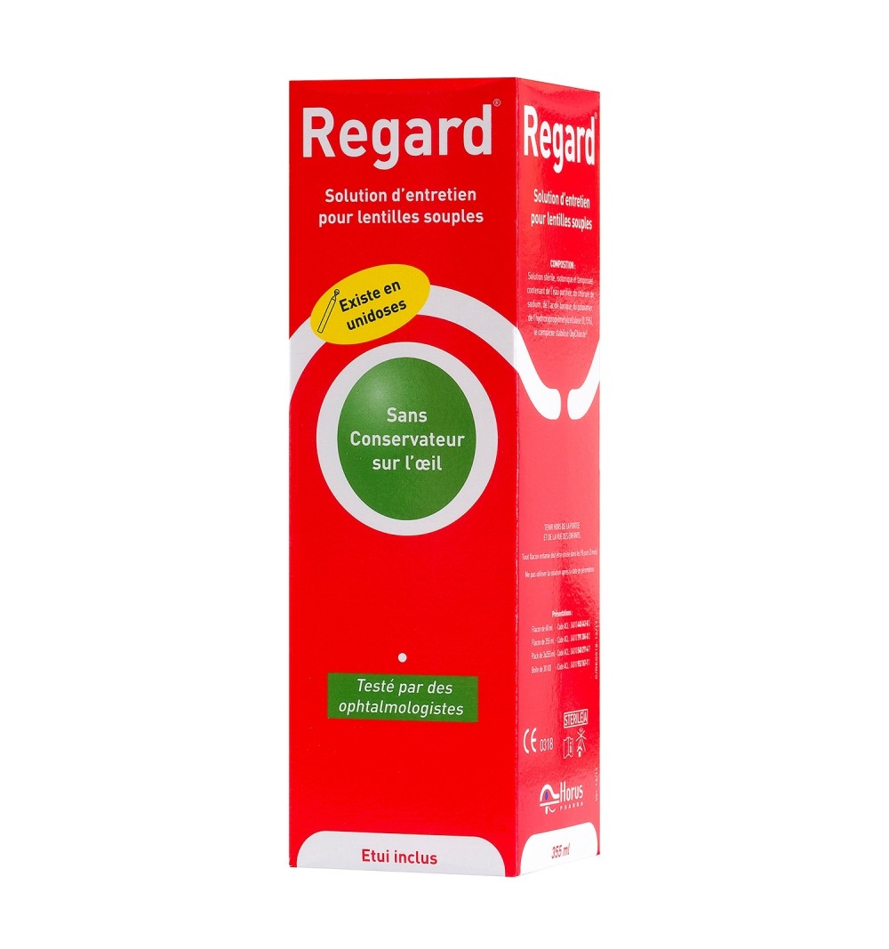 Regard 355ml - Solution d'entretien de lentilles - French Vision